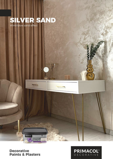 Silver Sand - Opgewaaid zand effect - Decoratieve verf - Primacol ...
